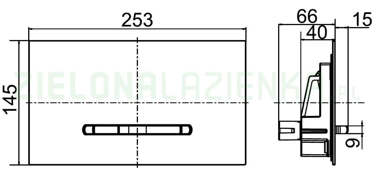 Villeroy & Boch ViConnect 92218068 przycisk spłukujący do wc ...